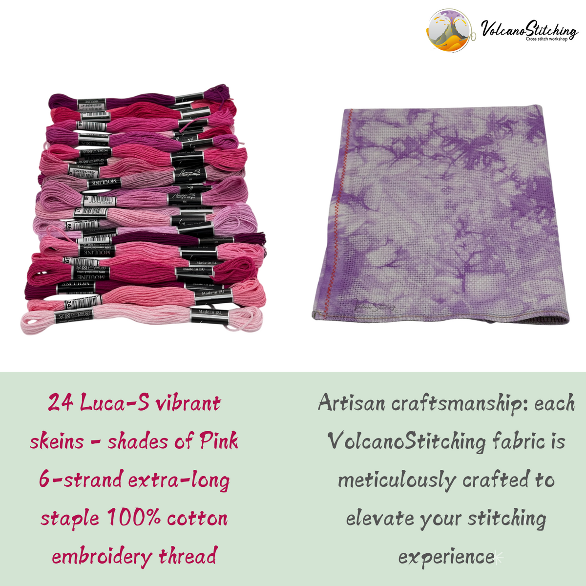 Shades of Pink Embroidery Thread Set – VolcanoStitching