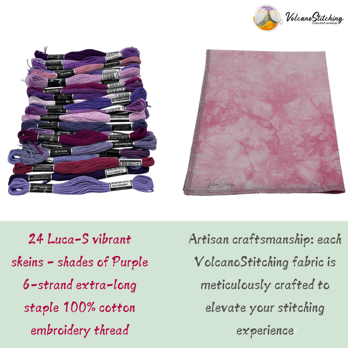 Shades of Purple Embroidery Thread Set – VolcanoStitching