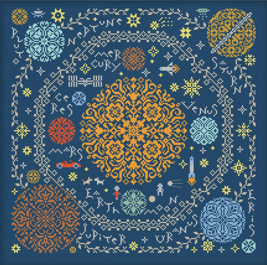 Around the Sun by Owl Forest – VolcanoStitching