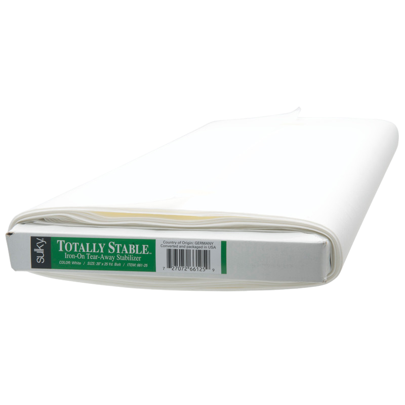 Sulky Totally Stable Stabilizer - White - 20'' x 25 yd. Bolt ...