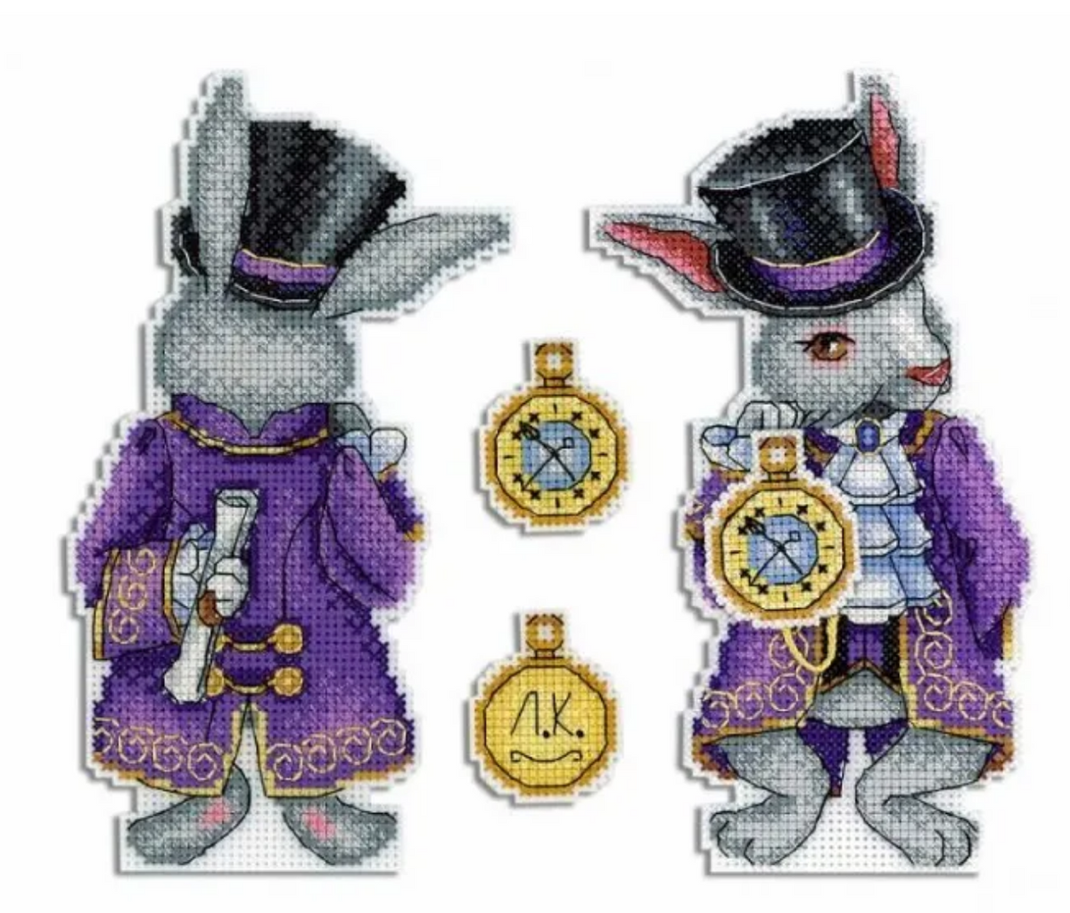 White Rabbit Cross Stitch Kit by Firebird – VolcanoStitching