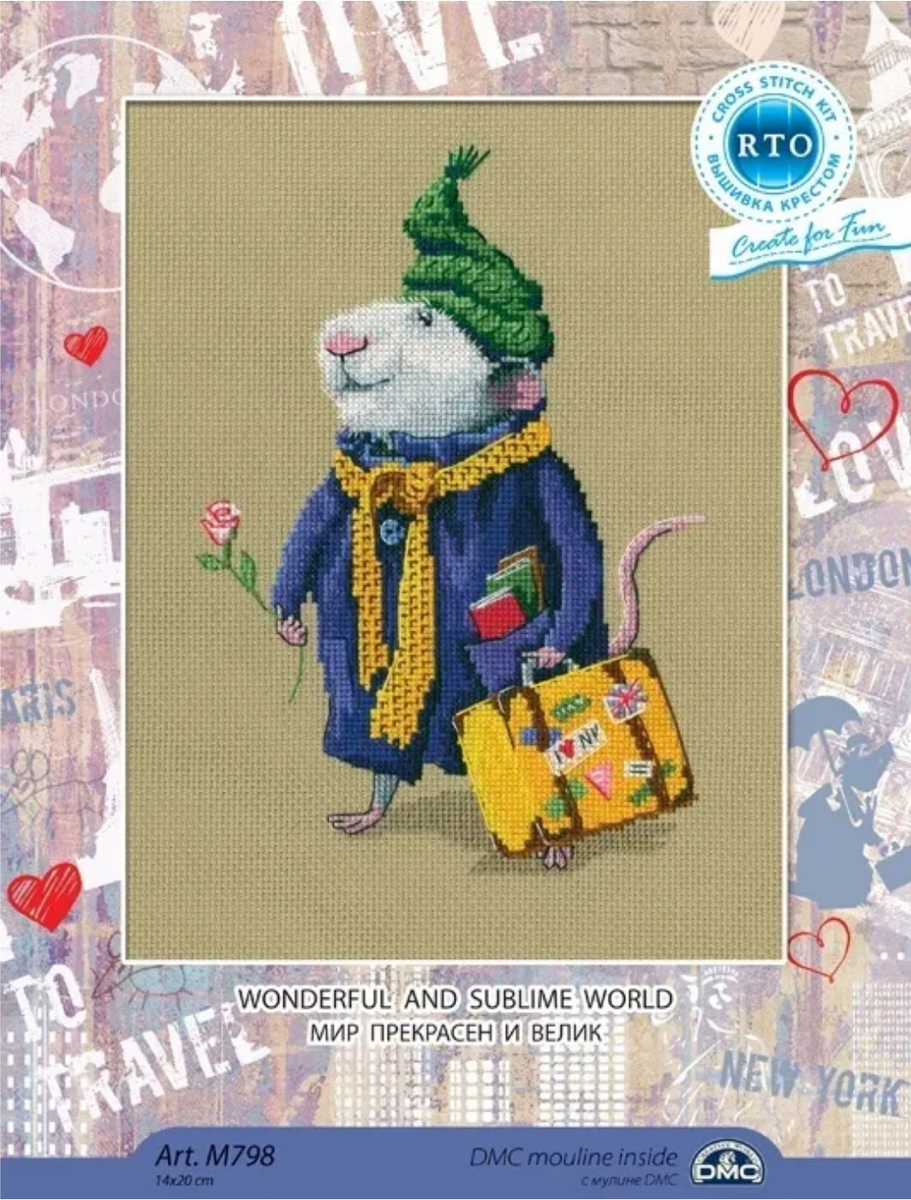 Wonderful and Sublime World Cross Stitch Kit by RTO – VolcanoStitching